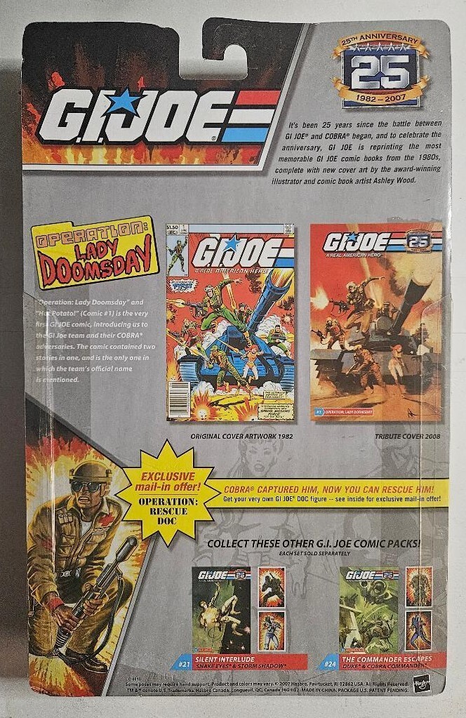 Hasbro GI Joe 25th Anniversary Comic 2 Pack | eBay