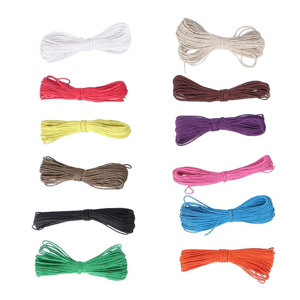 12 Colors Colorful Cotton Craft Cord Jewellery Making String 1mm | eBay ...
