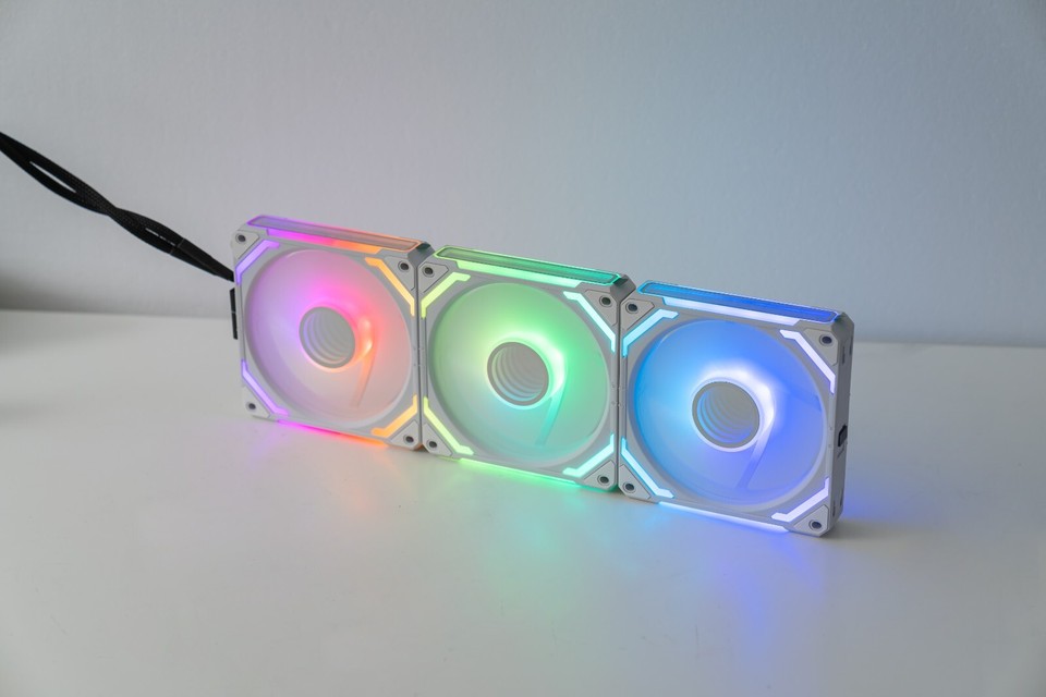 Cosmiq ARGB 120mm Modular Fan Daisy Chain for Computer PC Desktop Case ...