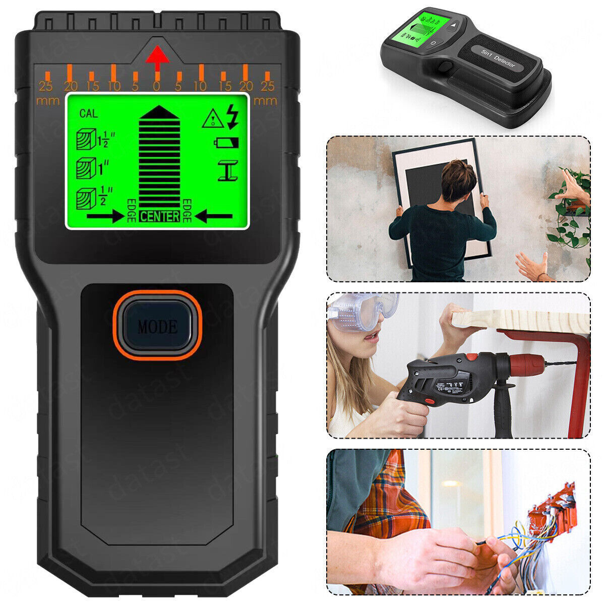 Firewood Metal Detector GVDA GD216 4 In 1 Wall Wiring Wood Metal