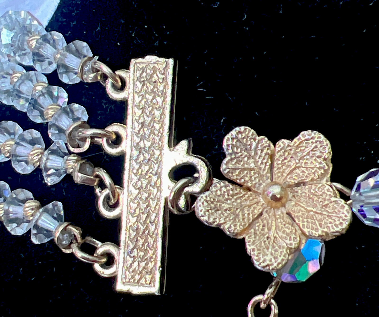 Vintage Vendome AB Rhinestone Necklace - Gem