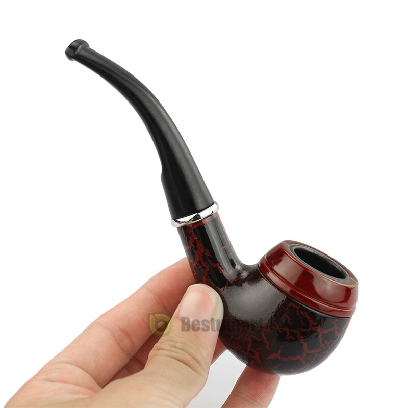 Durable Wooden Smoking Pipe Tobacco Cigarettes Cigar Pipes Enchase Wood ...