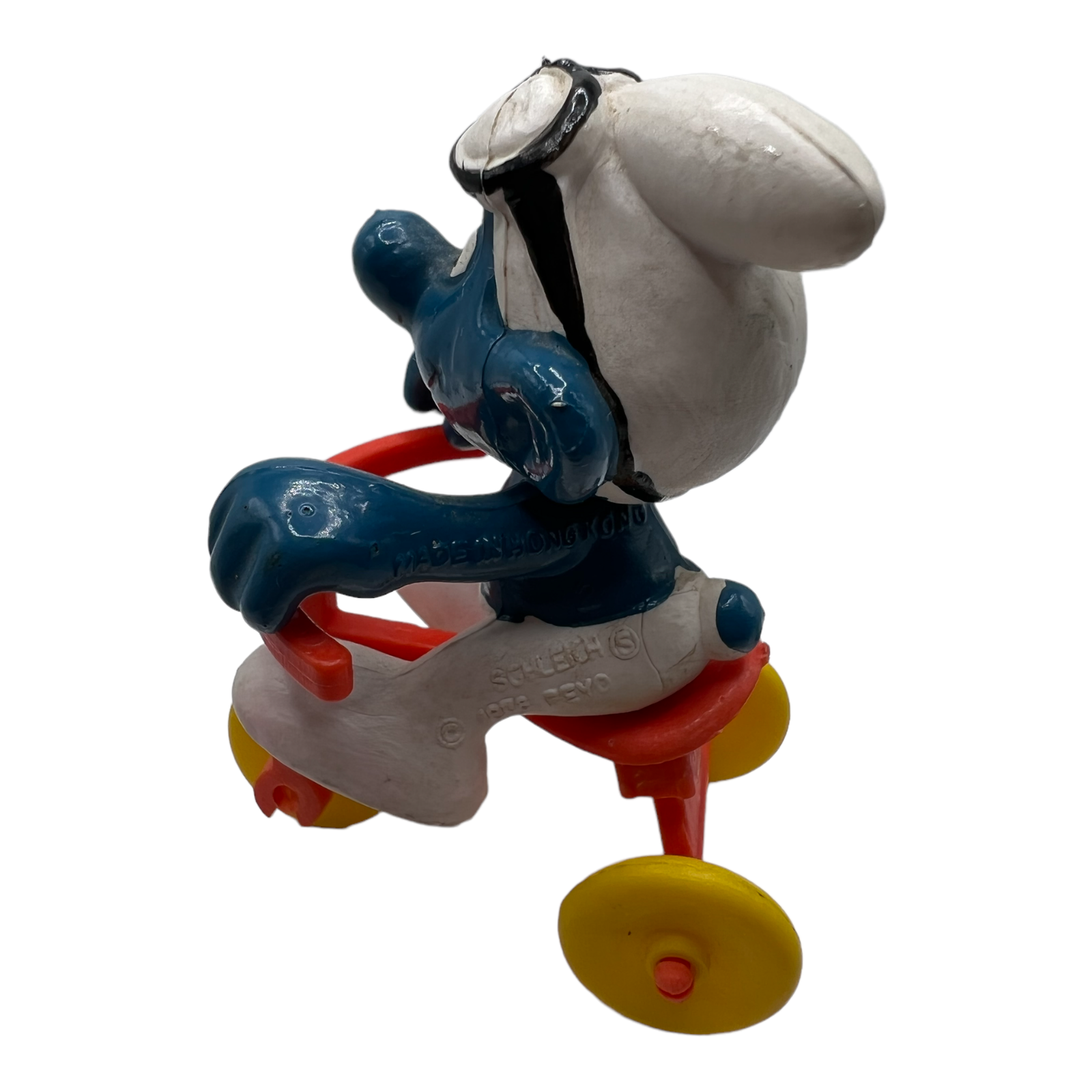 Smurfs Tricycle Super Smurf 40203 Red Bike Vintage Figure Toy PVC 1978 ...