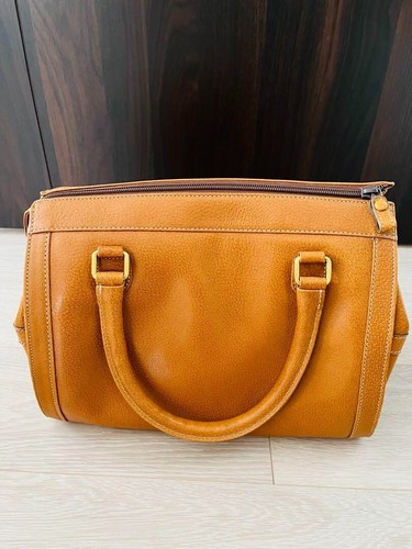 [LOEWE] Boston bag, camel, genuine leather, high-end, women's, used ...