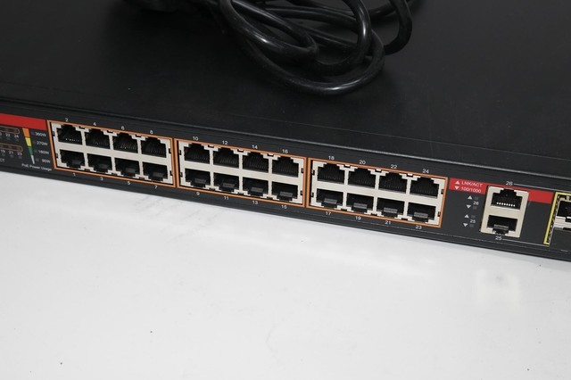 IFS INTERLOGIX ES2402-24P-2C FAST ETHERNET L2 POE WEBSMRT MANAGED 24 ...
