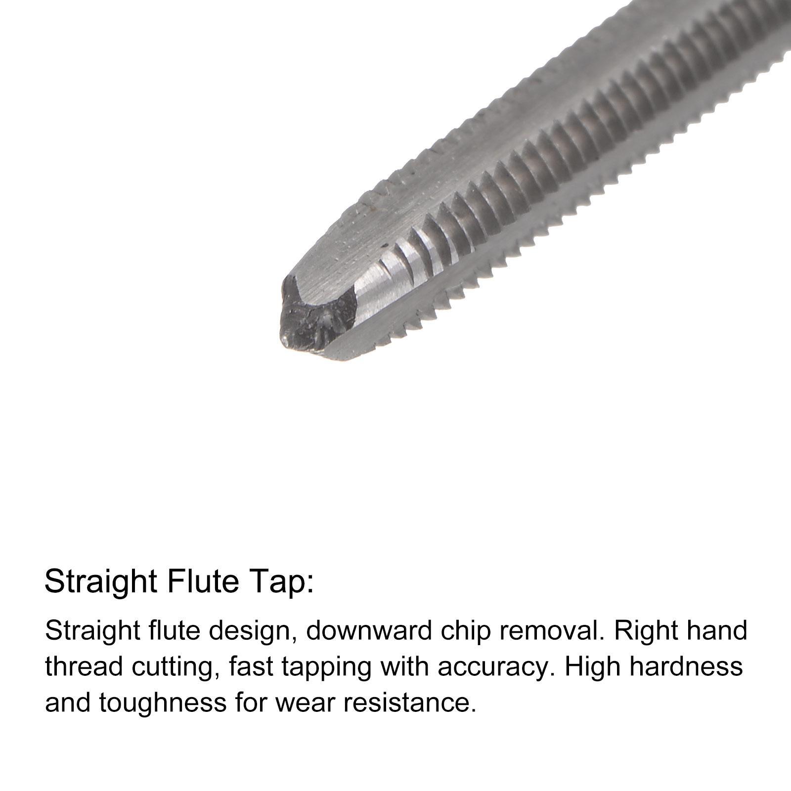 M3 x 0.5 Straight Flute Tap 3mm Drill Bit Set High Speed Steel Titanium ...