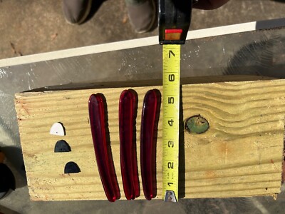 NOS three Translucent Red Vintage Straight Razor REPLACEMENT SCALES ...