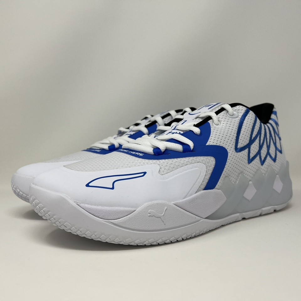 PUMA MB.01 MB1 Lo Team Colors White Royal Blue LaMelo Men's Size 13 ...