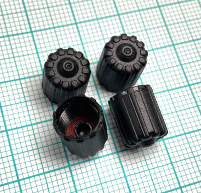 4X Mercedes TPMS Caps Tyre Pressure Sensor Valve Dust Stem Caps Black ...