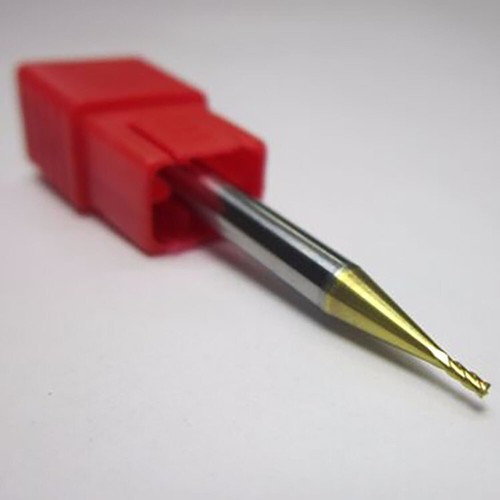 5Pcs 1mm HRC55 4 Flute Tungsten Carbide End Mill Milling Cutter CNC ...