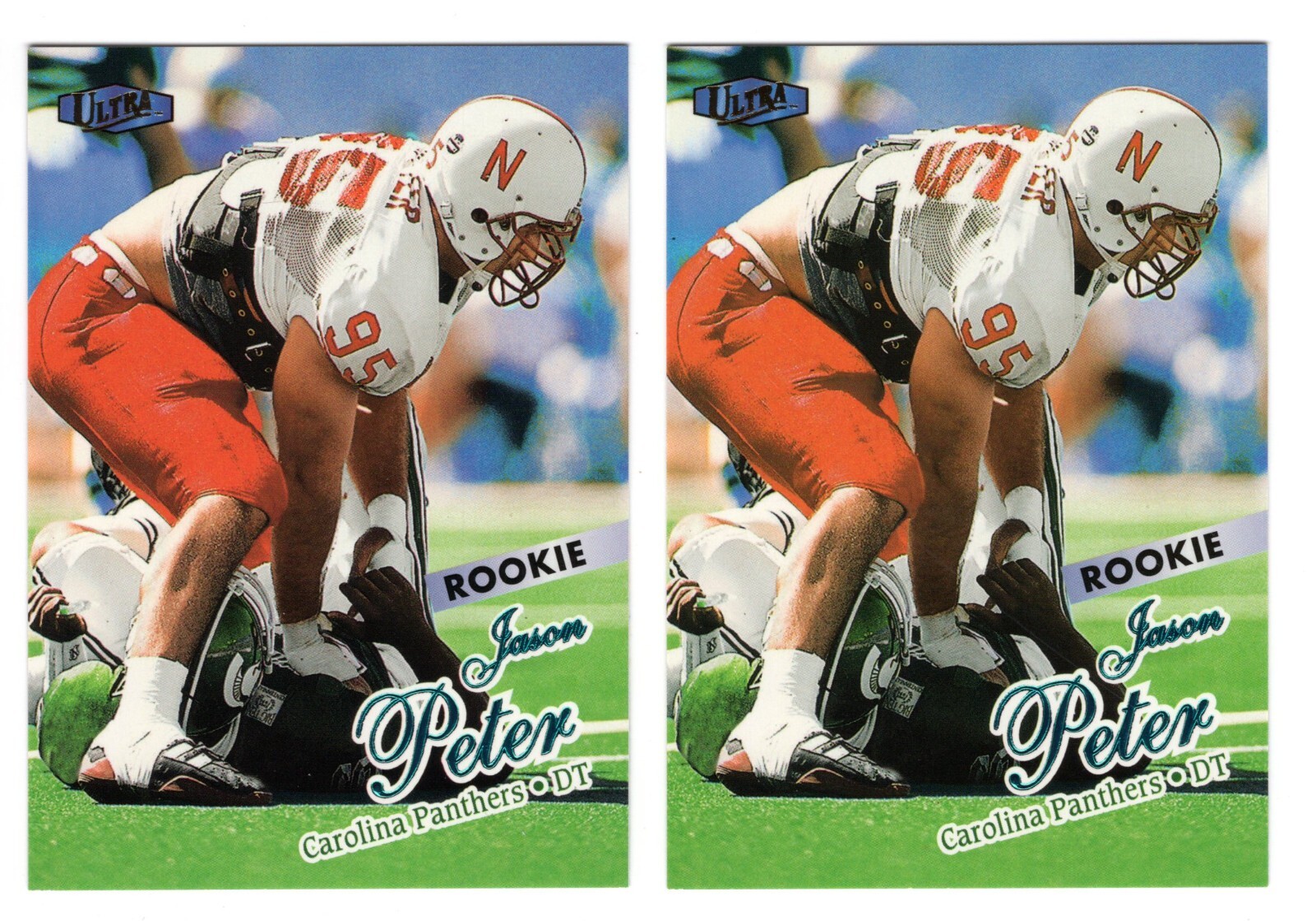 (2) 1998 FLEER ULTRA JASON PETER ROOKIE CARD #221 LOT **NM-MT ...