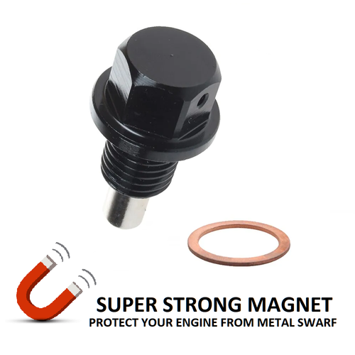 Black Magnetic Oil Drain Sump Plug for BMW 3 Series E46 330d 1999 ...
