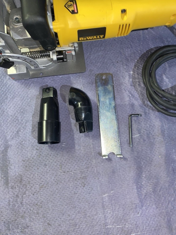 Dewalt Heavy Duty Plate Joiner DW682 W/ Case Manual Attachments And ...