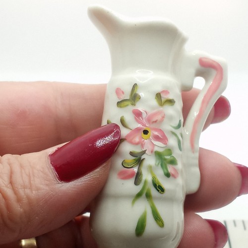 VTG Floral Miniature Pitcher for Doll House Made in Japan | eBay