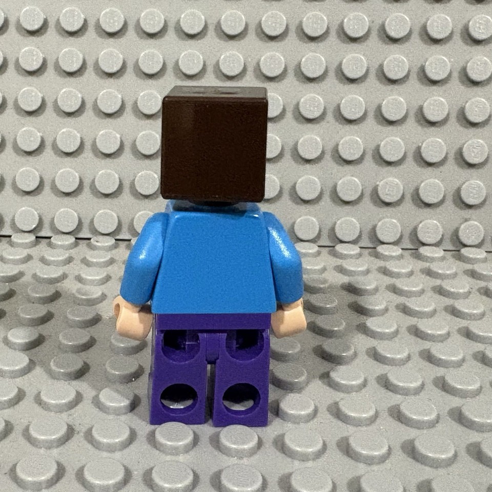 Lego Minecraft Steve Minifigure Purple Legs min009 | eBay