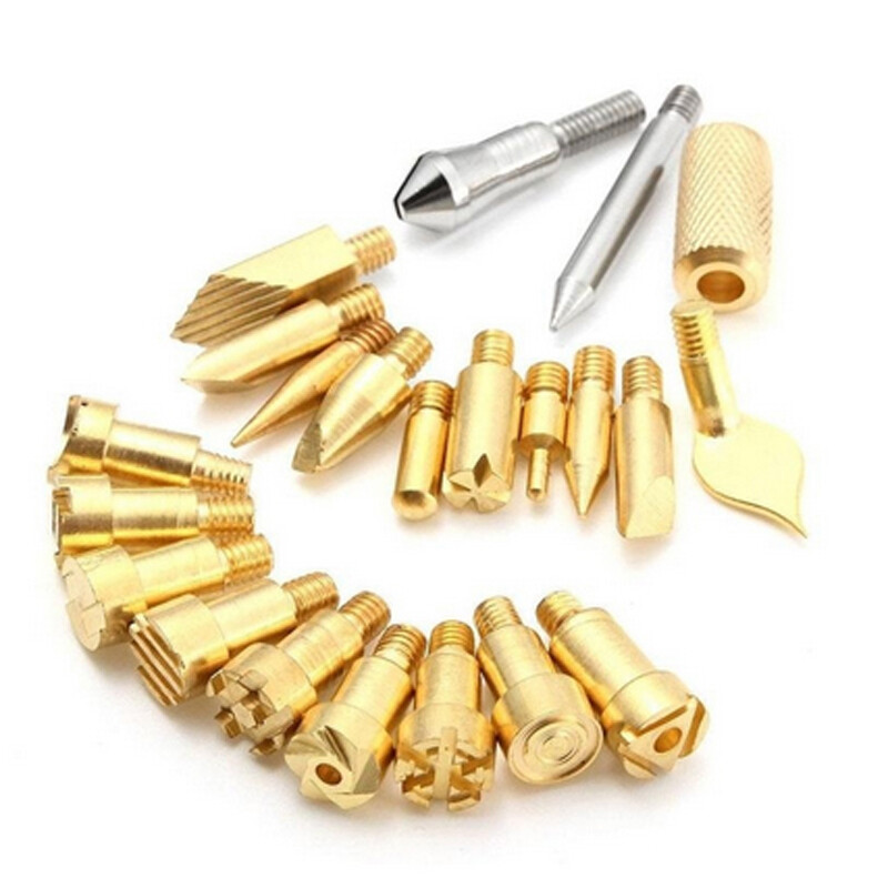 22Stk Handwerk Holz Brennstift Löten Messing Tipps Stift Pyrographie ...