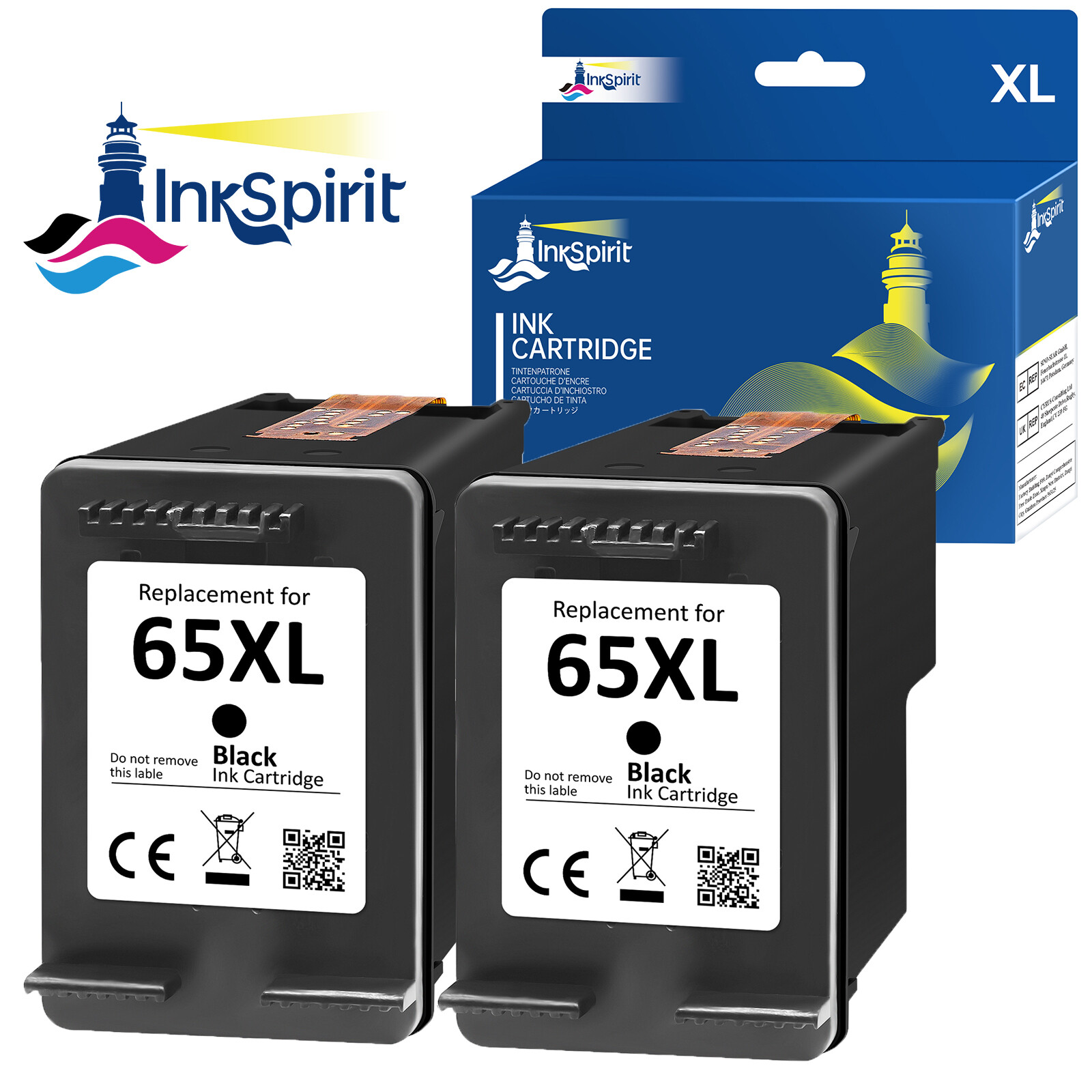 65 XL Ink Cartridge For HP 65 Deskjet 2600 2652 2636 ENVY 5010 5052 ...