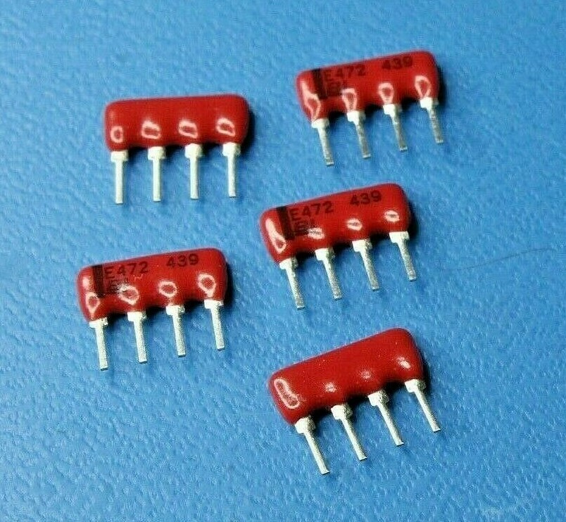 BI TECH L043S472 4.7K Ohm 2% Isolated 4-Pin SIP Resistor Network, New ...