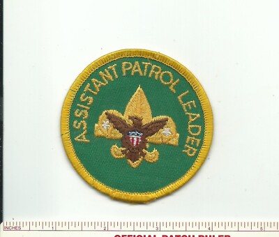 CM SCOUT BSA ASSISTANT PATROL LEADER PATCH FDL APL TROOP POSITION BADGE ...