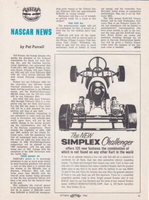 1960 Simplex Challenger Twin Go-Kart Ad / | eBay