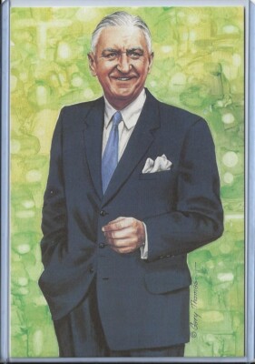 Rare 1990 George Preston Marshall "Artist Proof" Goal Line Art Postcard ...