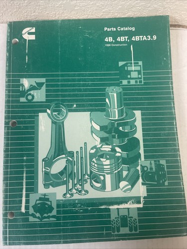 Cummins Parts List Catalog Manual 1998 Construction Engines 4B 4BT ...