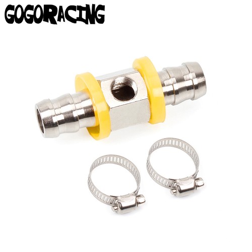 1/2" Fuel Line Fuel Pressure Barbed Push Lock T-Fitting Adapter with ...