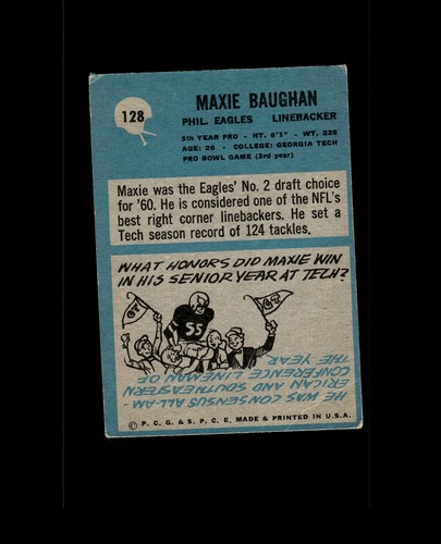 1964 Philadelphia 128 Maxie Baughan VG #D1,436877 | eBay