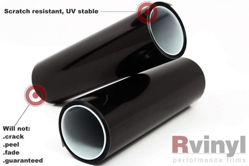 Rvinyl Headlight Tint Film Gloss Vinyl Wrap Sheet Blackout Smoke - 60 ...