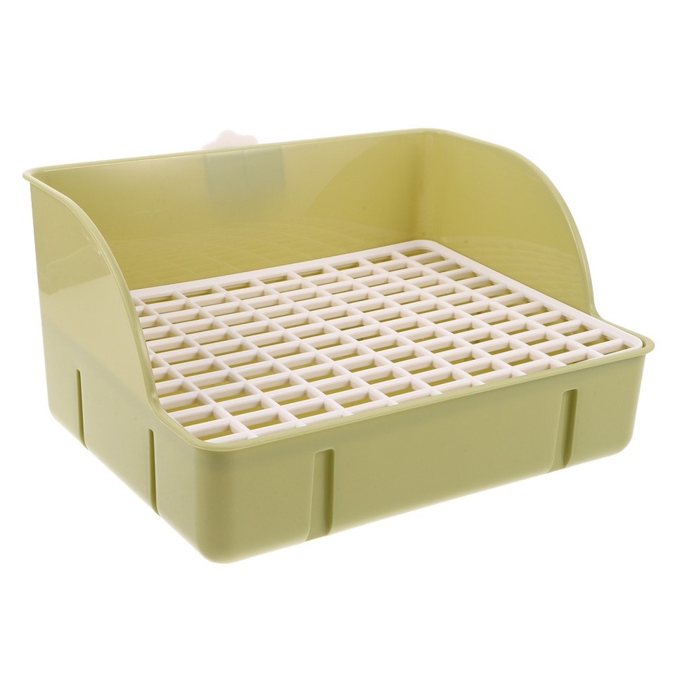 Rabbit Litter Box: Plastic Guinea Pig Potty Training Pan Cage Toilet ...