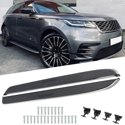 PAIR SIDE STEPS RUNNING BOARDS FOR RANGE ROVER VELAR L560 JAGUAR F PACE ...