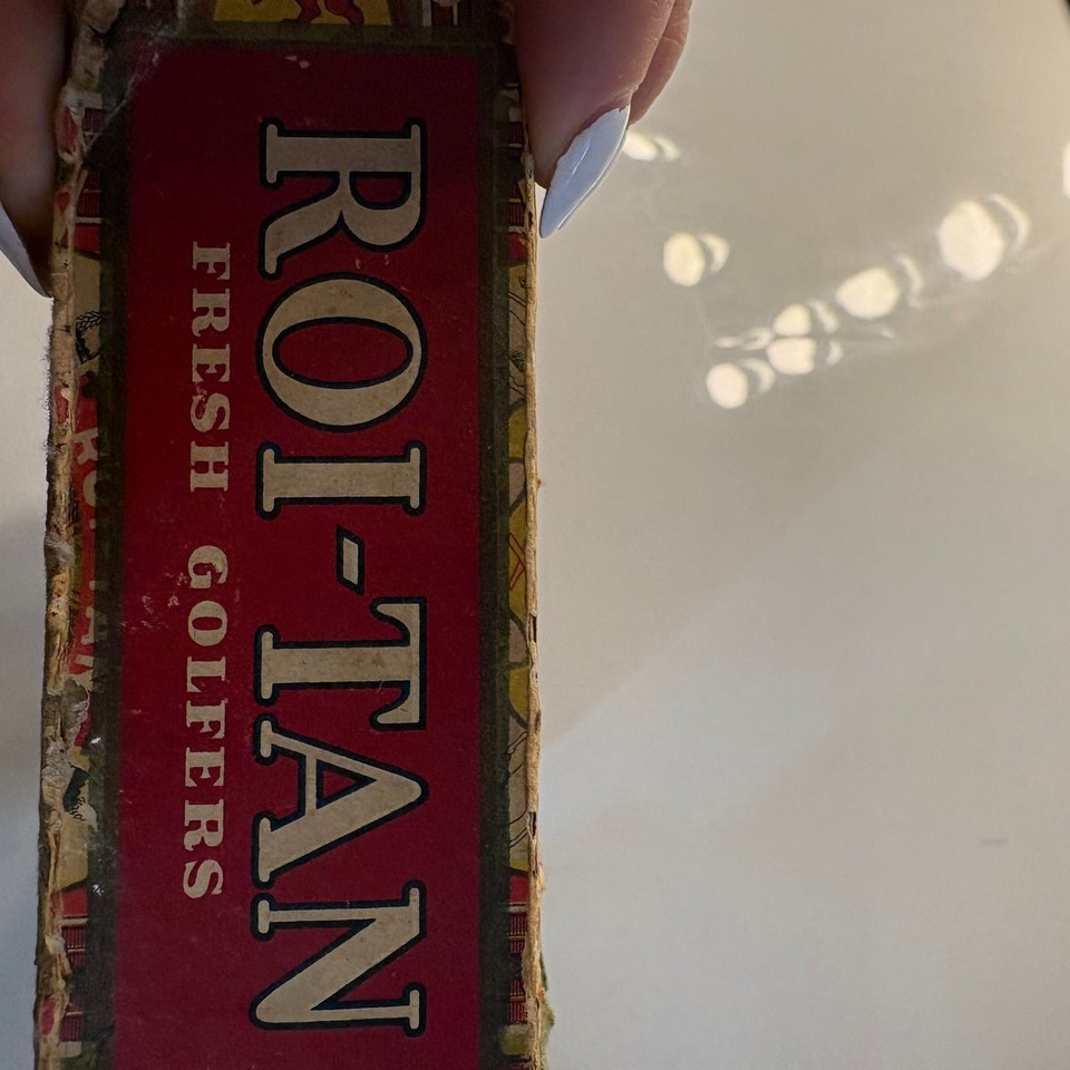 Vintage ROI-TAN Fresh Golfers Cigar Box with Assorted Matchbook Lot | eBay