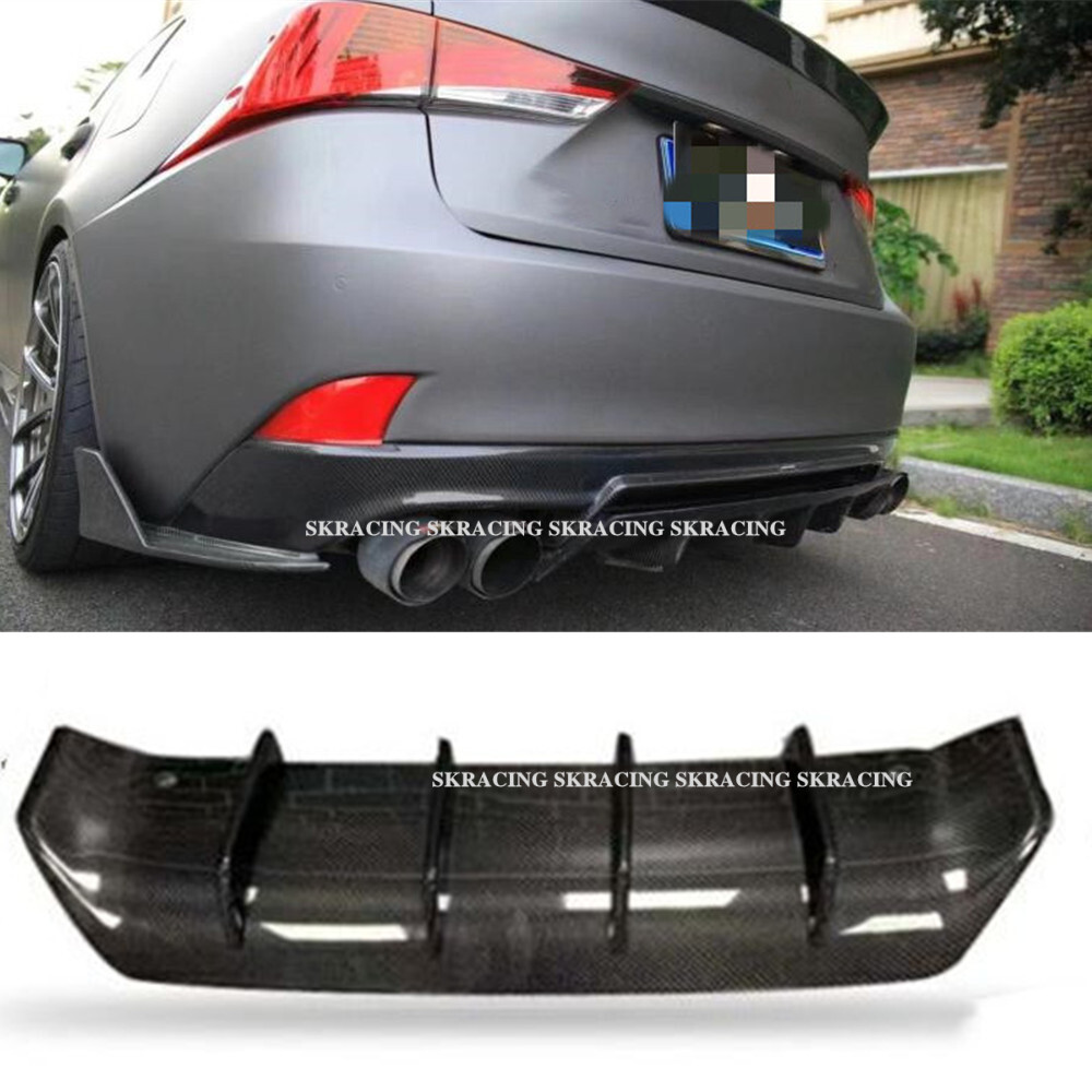Real Carbon Fiber Rear Bumper Diffuser For Lexus IS350 IS300 Sport ...