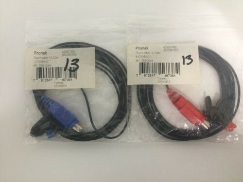 Phonak Programming Plug-in Cable 13 2.0 - Left and Right Cables - New ...