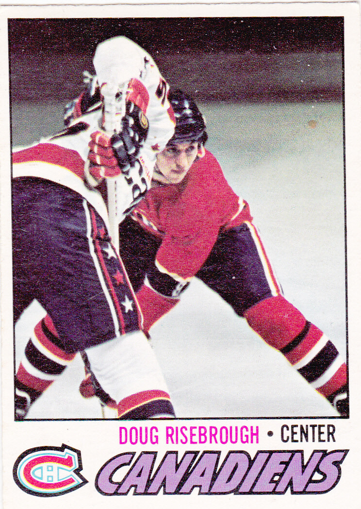 77/78 OPC...DOUG RISEBROUGH...CARD # 189...CANADIENS...FREE COMBINED ...