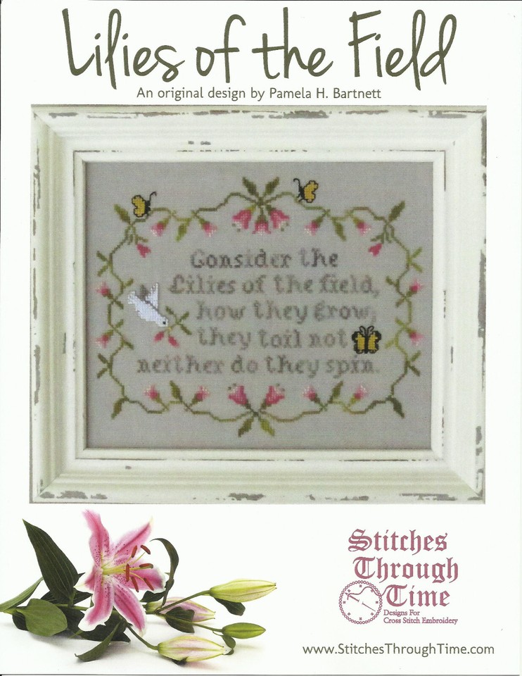Floral Cross Stitch Pattern LILIES OF THE FIELD from Stitches Through ...