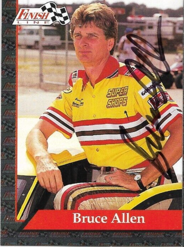 BRUCE ALLEN signed 1993 FINISH LINE trading card NHRA #72 - 1 | eBay