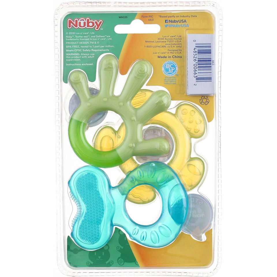 4 Pack Nuby 3 Stage Teether Set, 3m+, 3 Ct | eBay