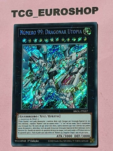 NUMBER 99: UTOPIA DRAGONAR | YUGIOH | BROL | PORTUGUESE | SECRET RARE ...