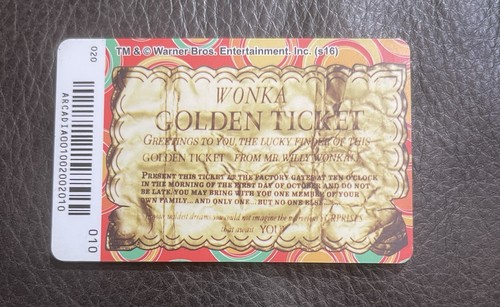 Willy Wonka Coin Pusher Arcade Golden Ticket Plus a FREE BONUS ...