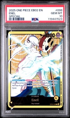 2025 ONE PIECE EB02 ANIME 25TH COLLECTION SPECIAL #098 ENEL PSA 10 | eBay