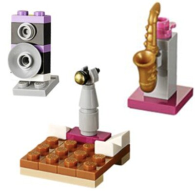 LEGO FRIENDS Stage With Microphone, Speaker, Saxophone On Stand | eBay ...