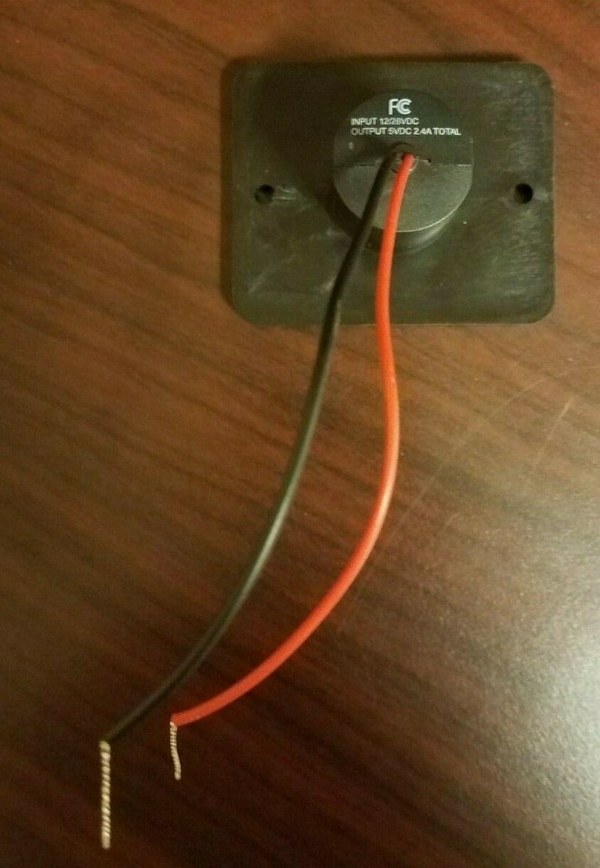 RV Dual-Port USB Charging Outlet 5V Black CAMPER TRAVEL TRAILER with ...