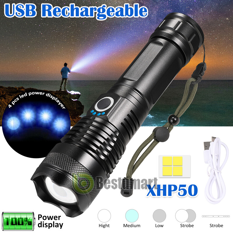 Lamparas de Mano Recargables Led Linternas Alta Potencia 10000 lumens ...