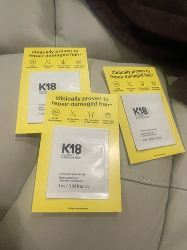 K18 Hair Oil Packet 1ML - 3 pack. FREE ship.858511001678 | eBay