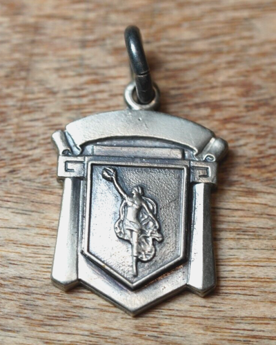 Jostens Scholastic Charm Pendant Art Deco 1940 A. C. 2nd Vintage | eBay