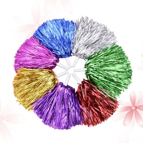 Métallique Pom Poms Diy Cheerleading Pom Poms Feuille Cheer Pom Poms | eBay
