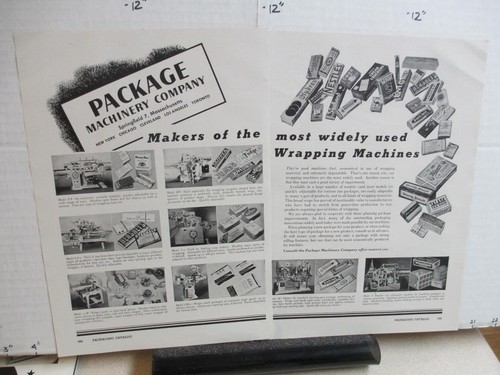 magazine ad 1944 PACKAGE Machinery candy bar wrapper gum cookie Hershey ...
