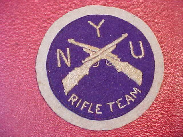 ORIGINAL WWII ERA NYU ROTC RIFLE TEAM POCKET PATCH | eBay