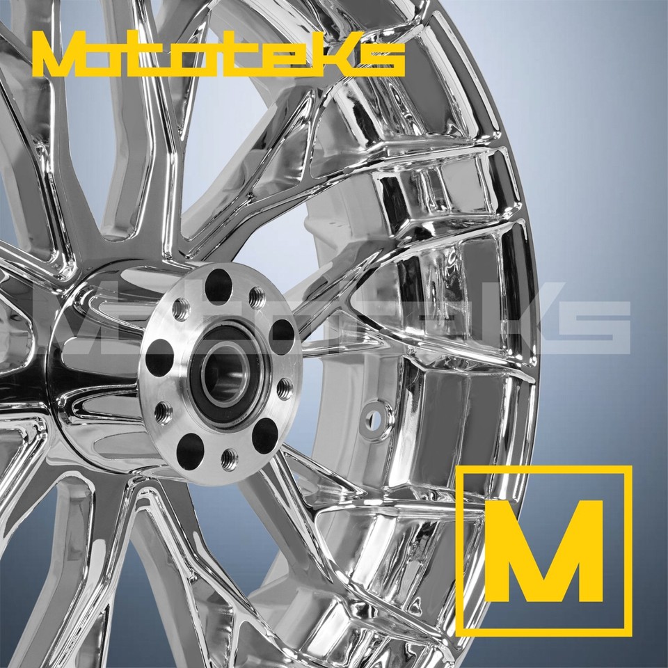 18" 18X5.5 RAIDER MAG WHEEL CHROME FOR HARLEY SOFTAIL MODELS FRONT RIM ...